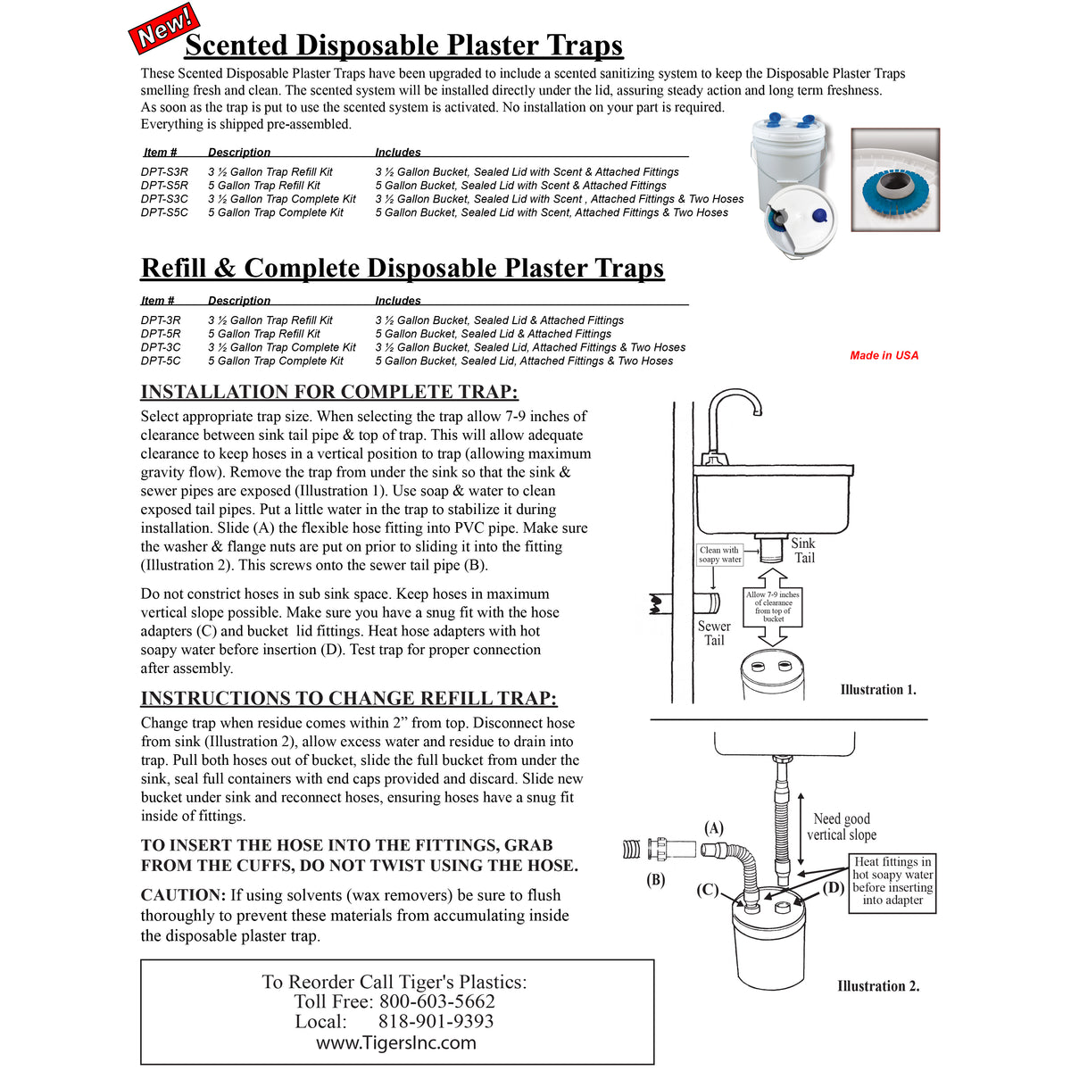 Disposable Complete Plaster Trap – Tigers Plastics